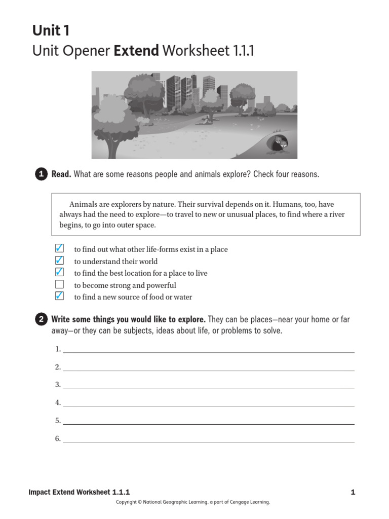 Owi l01 U01 Ak Worksheet 1 | PDF | Adverb | Adjective