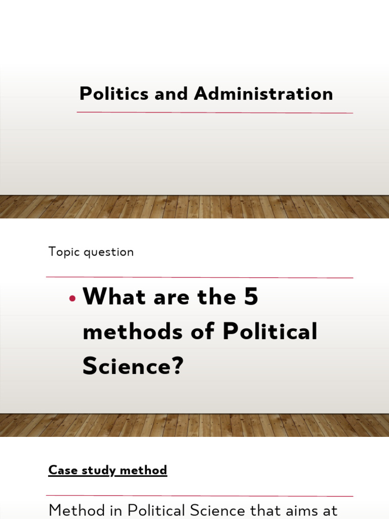 Politics and Administration | PDF | Politics