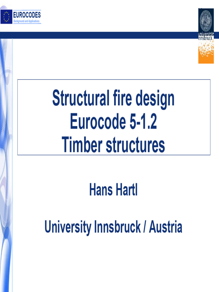 Structural Fire Design Eurocode 5-1.2 Timber Structures | PDF | Art | Technology & Engineering