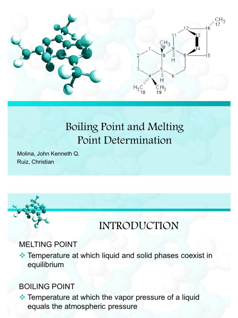 Experiment 5 | PDF | Melting Point | Intermolecular Force