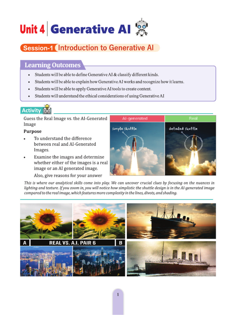 AI-417-IX Unit 4 Generative AI | PDF