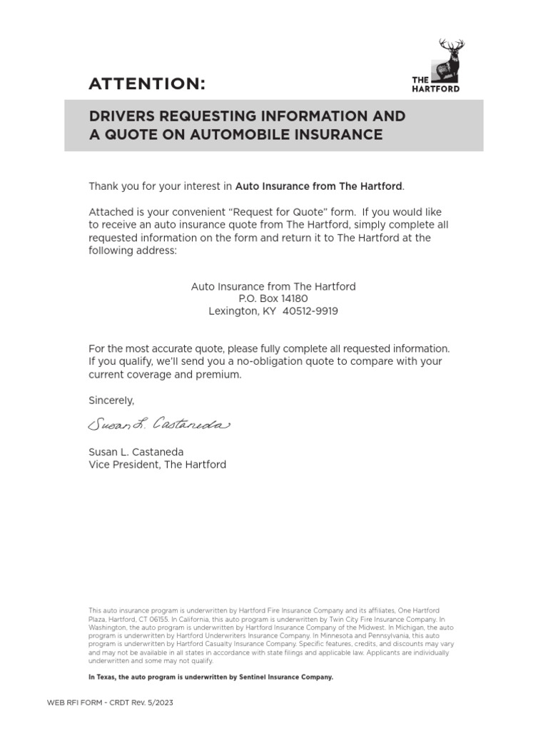 auto-quote-form | PDF | Underwriting | Insurance