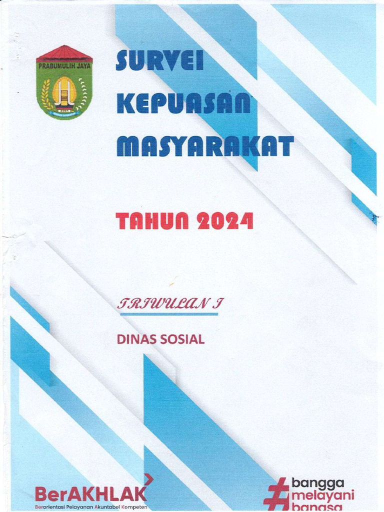 Laporan SKM TW I Dinas Sosial Tahun 2024 | PDF
