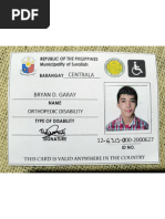 Senior Citizen ID Sample Card | PDF | Government And Personhood