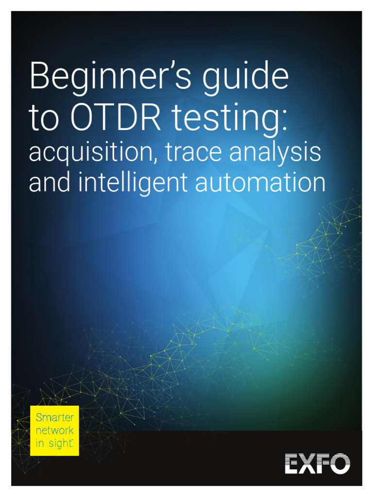 Exfo Flyer How To Read Otdr Trace en v4 | PDF | Optical Fiber | Optics