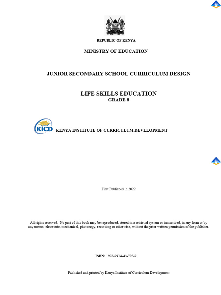 Grade 8 Curriculum Designs - Life Skills | PDF | Self Esteem | Curriculum
