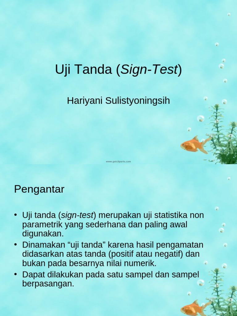 07 Uji Tanda Sign Test | PDF