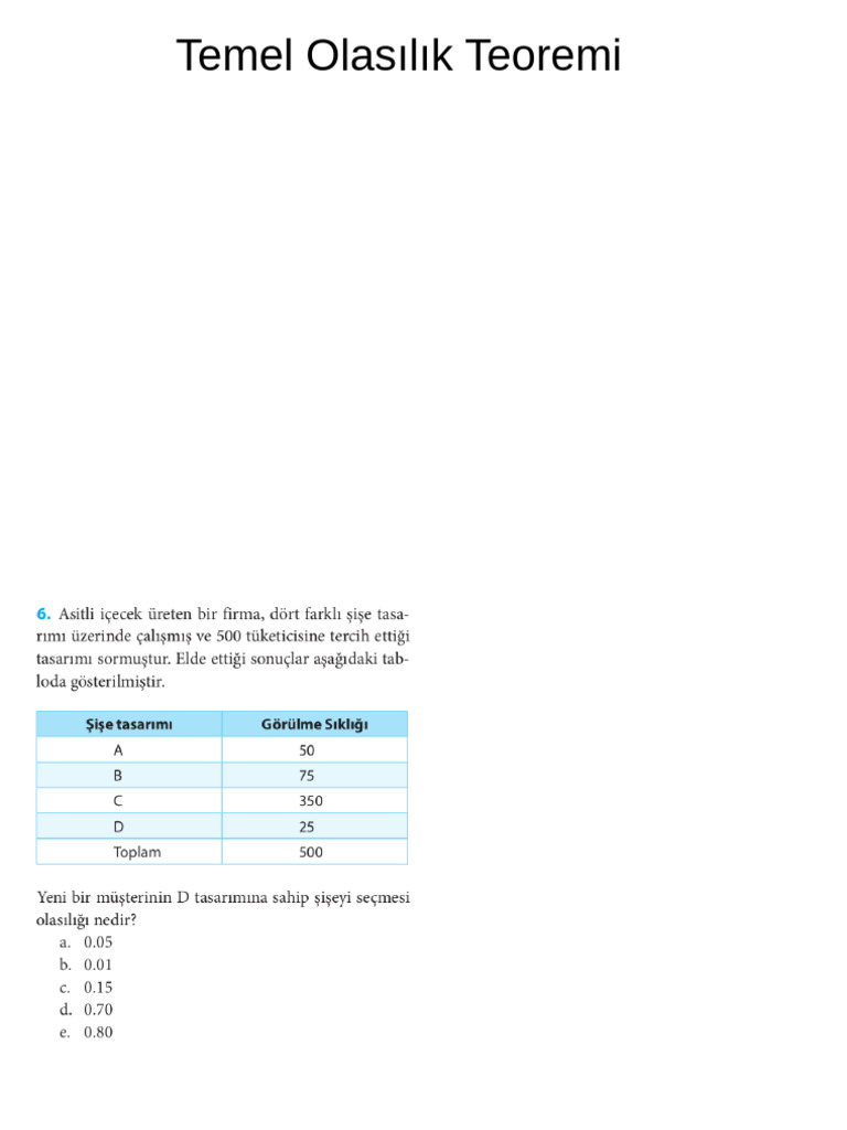 Kosullu Olasılık Soruları 1 | PDF