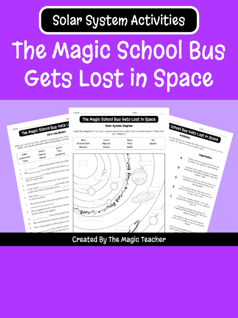 Magic School Bus Space Worksheets | PDF | Planets | Solar System