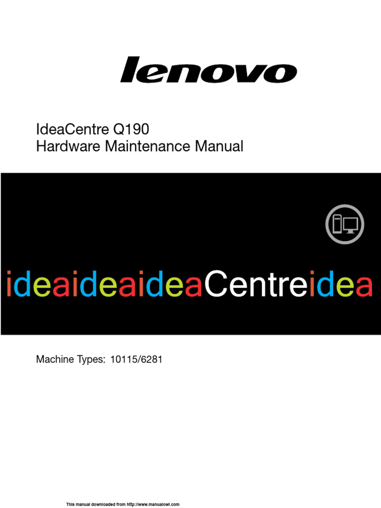 Manual Lenovo IdeaCentre Q190 MiniPC | PDF | Electrostatic Discharge ...