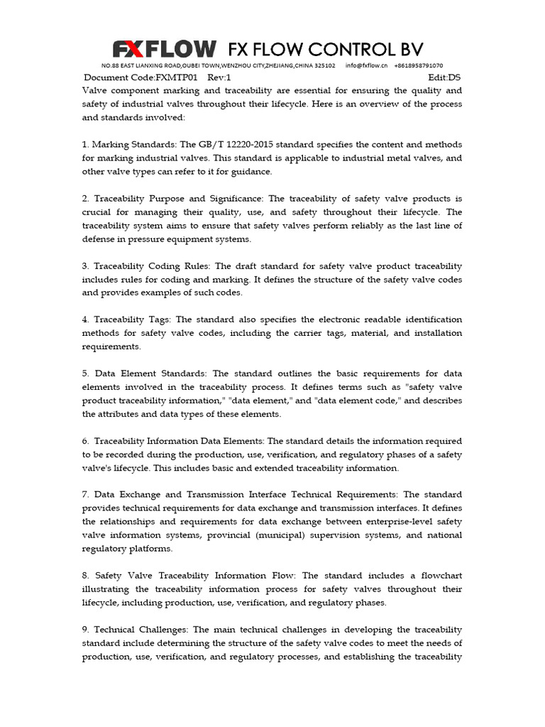 Material Marking and Traceability | PDF | Verification And Validation | Information