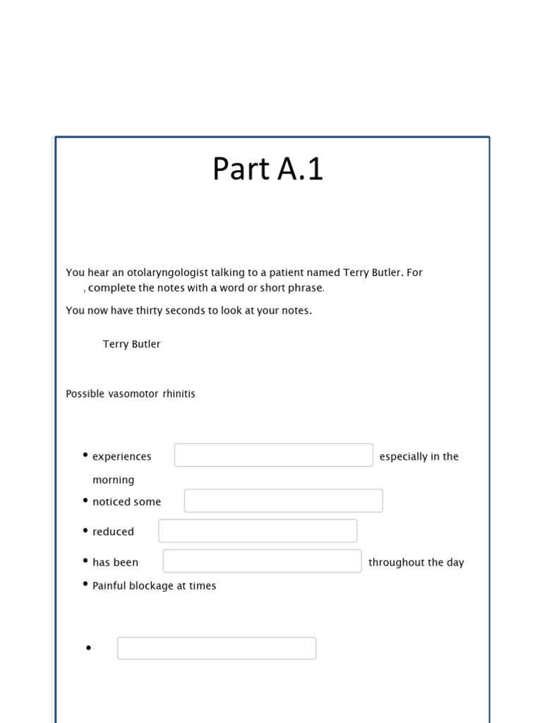 Listening 16 Question Paper | PDF | Visual Impairment | Clinical Medicine