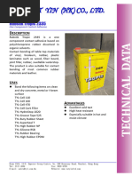 Technical Data Sheet - BOSTIK Rugby Original | PDF | Adhesive | Materials