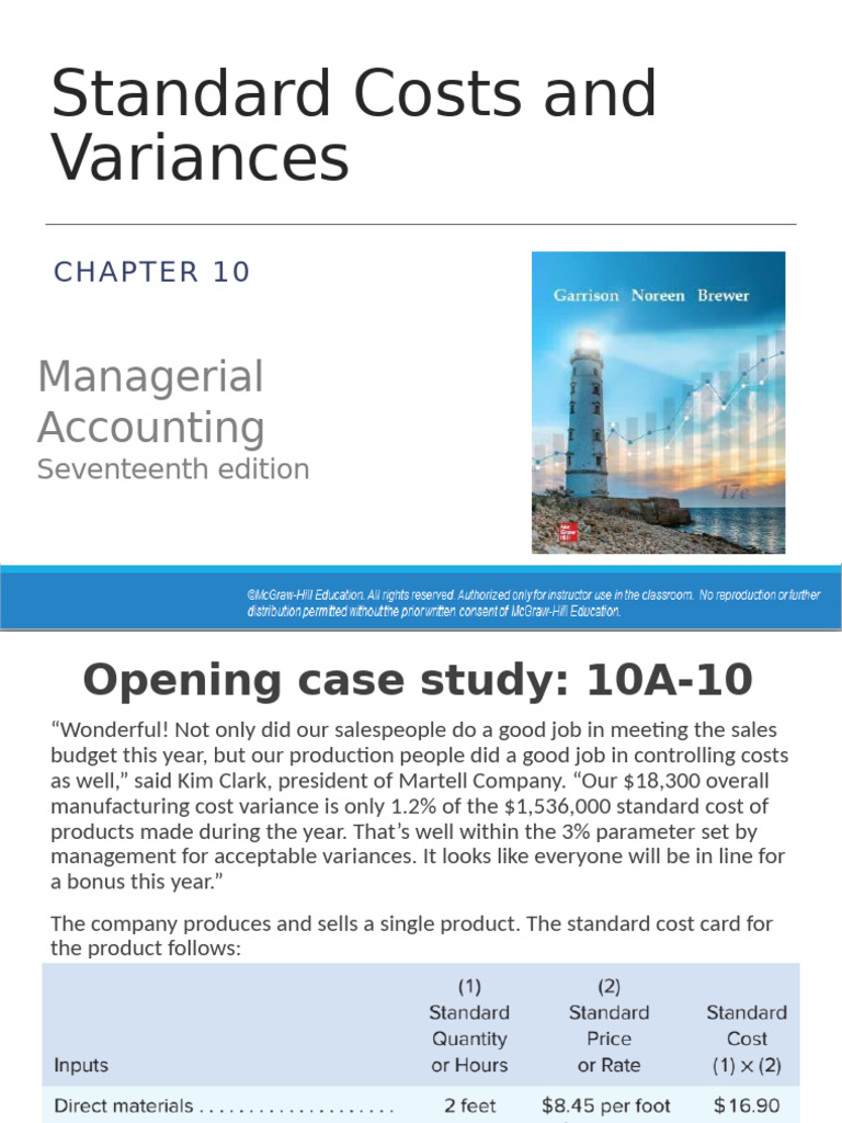 Standard Cost and Variance | PDF | Inventory | Pound (Mass)