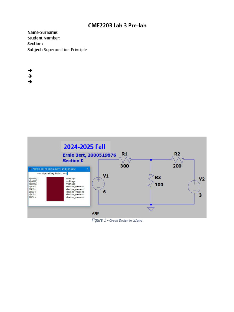 CME2203 Lab03 Superposition Prelab | PDF