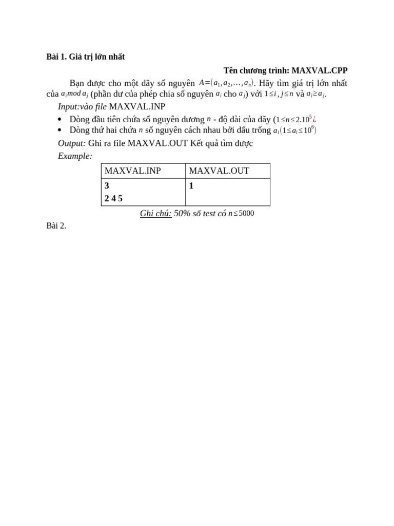 MAXVAL | PDF