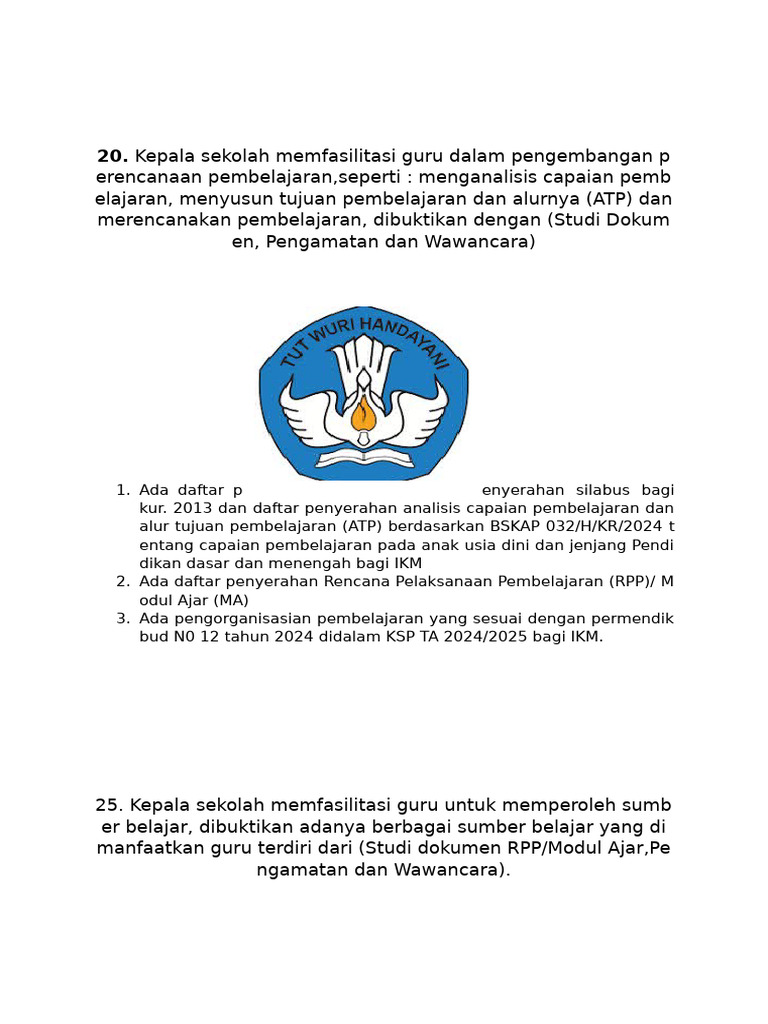 Nama Nama Standar Proses PKKS 2024 | PDF