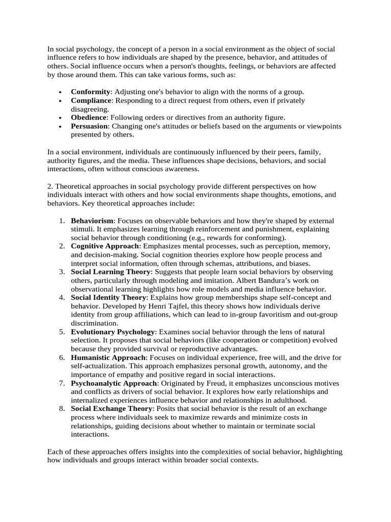 In social psychology | PDF | Psychology | Social Psychology