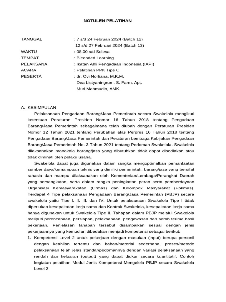 Notulen Dan Dokumentasi | PDF | Teknologi & Rekayasa
