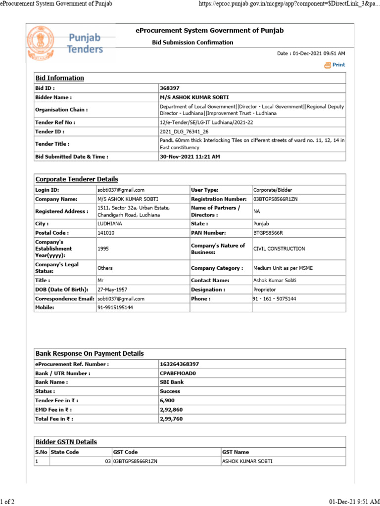 Ashok Kumar Sobti Emd | PDF