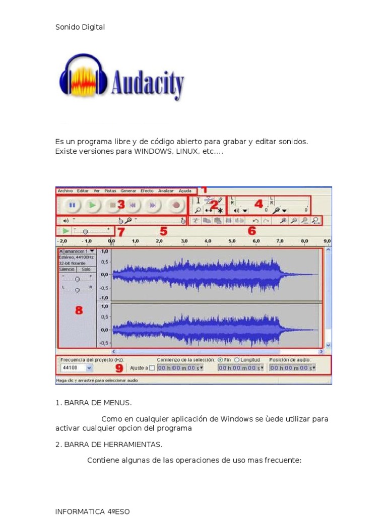 Audacity 2 | PDF | Juegos y actividades | Informática