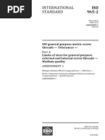 ISO 965-1 ISO General Purpose Metric Screw Threads-Tolerances | PDF | Screw | Engineering Tolerance