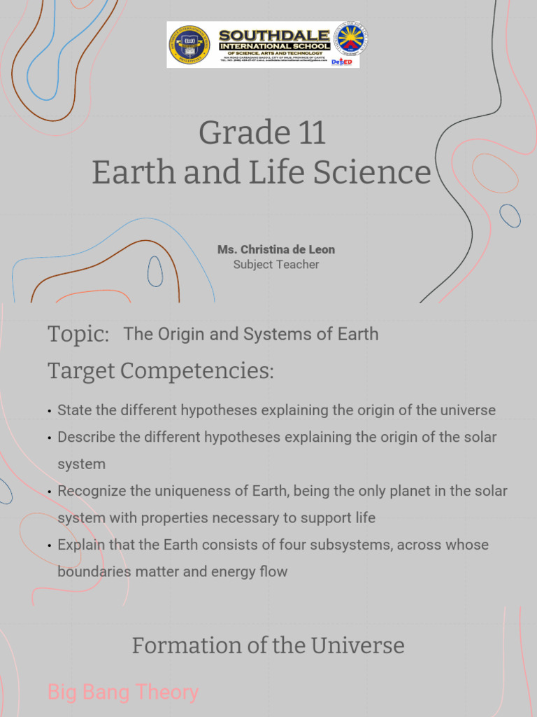 1 EaLS Formation of The Earth 021303 | PDF | Universe | Inflation ...