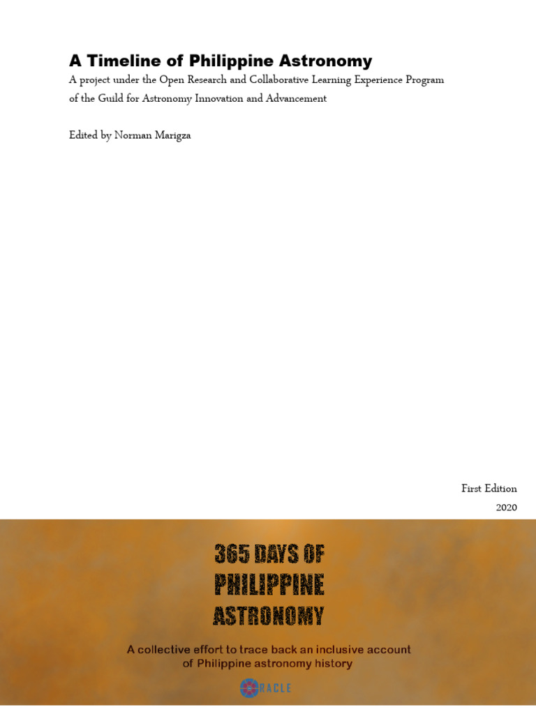 A Timeline of Philippine Astronomy | PDF | Observatory | Astronomy