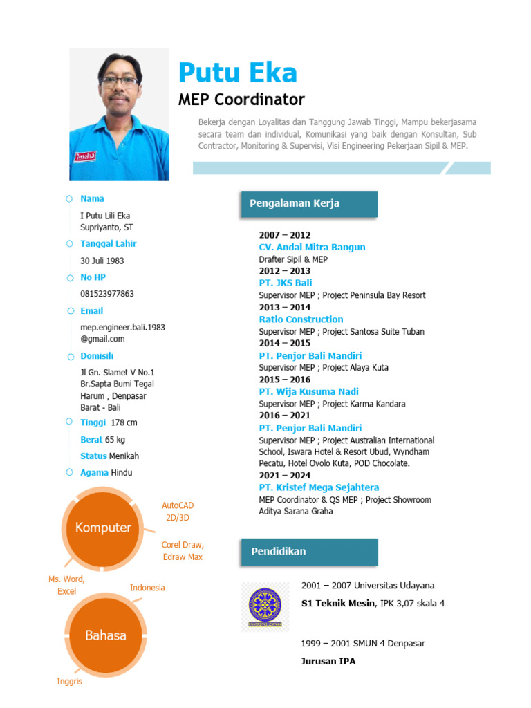Profil Profesional MEP Coordinator | PDF