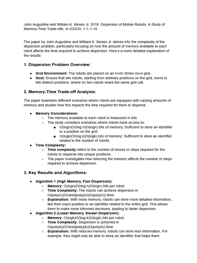 John Augustine and William K | PDF | Time Complexity | Memory