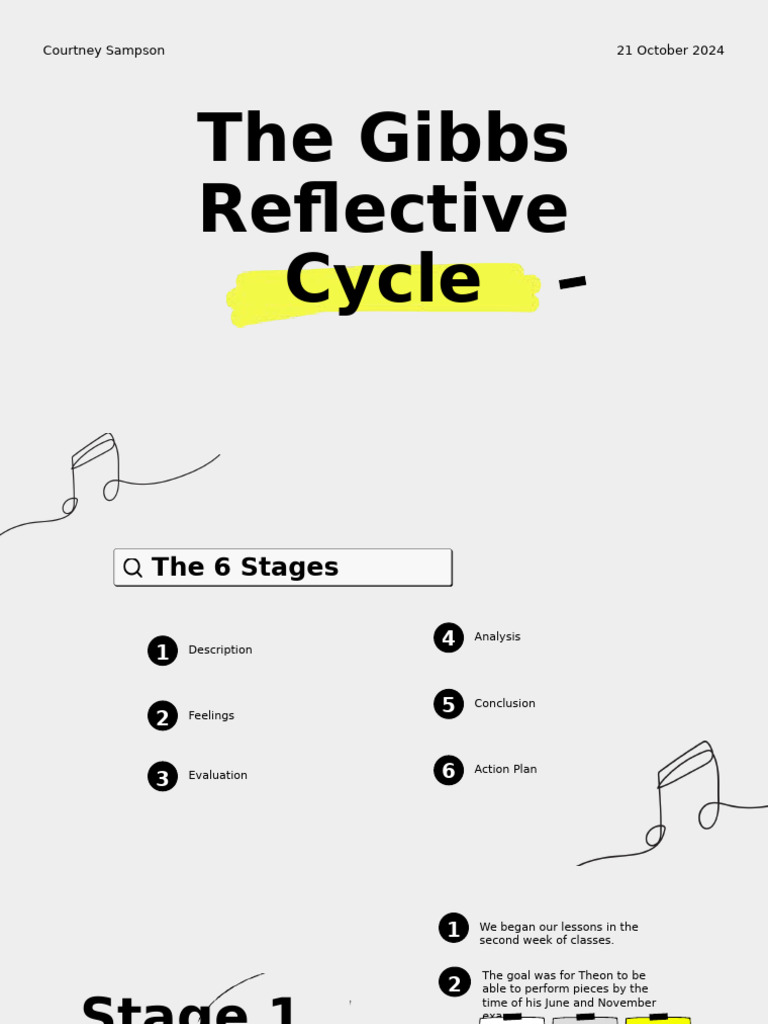 Gibbs Reflective Cycle: Teaching Horn | PDF | Evaluation | Cognition