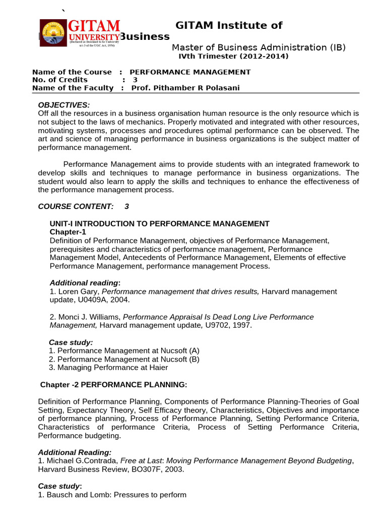 507 (6) Performance Management (2009-11) | PDF | Emotional Intelligence ...