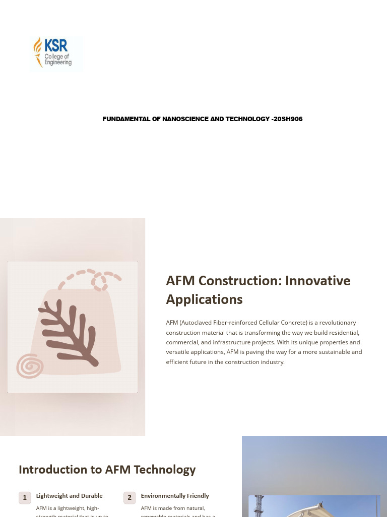 AFM: Revolutionizing Construction | PDF | Building Insulation | Efficient Energy Use