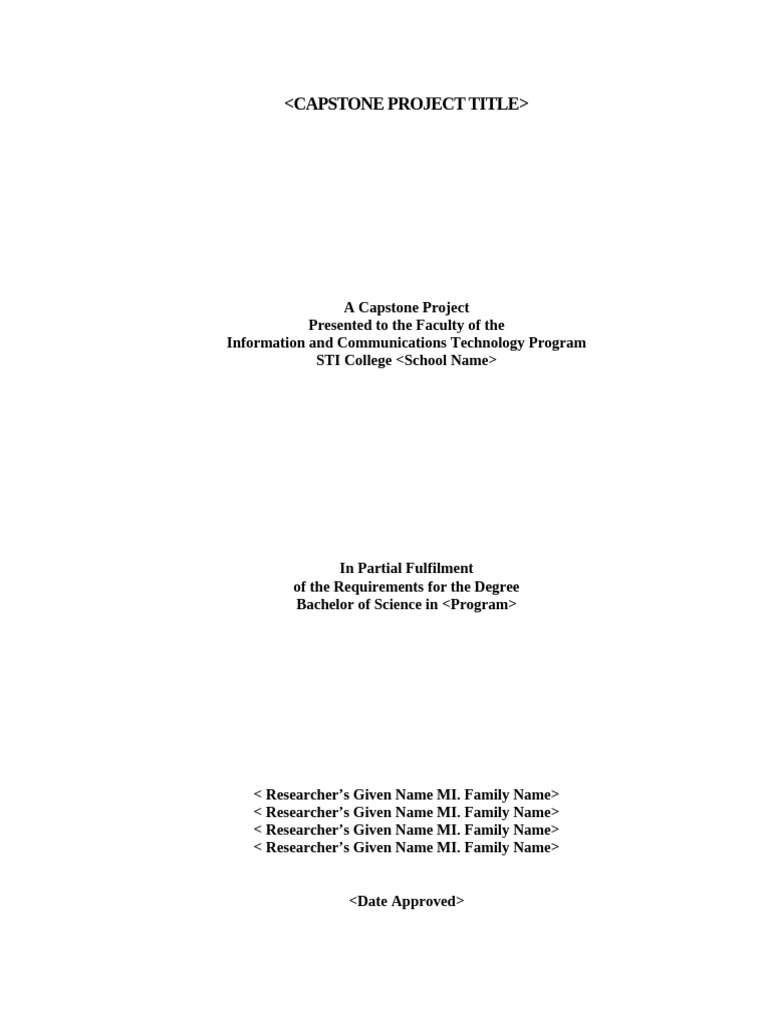 Capstone Project RRL Example | PDF | Paragraph | Literature Review