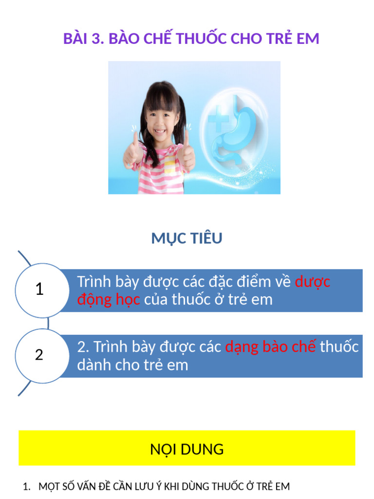 BÀI 3.bao Che Thuoc Cho Tre em (Autosaved) | PDF