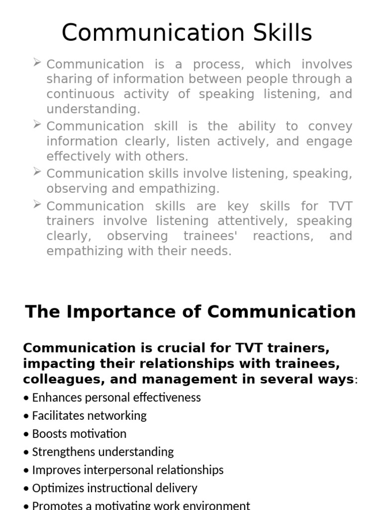 Communication Skills | PDF | Communication | Human Communication