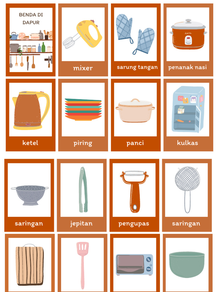 Flashcard Dapur | PDF