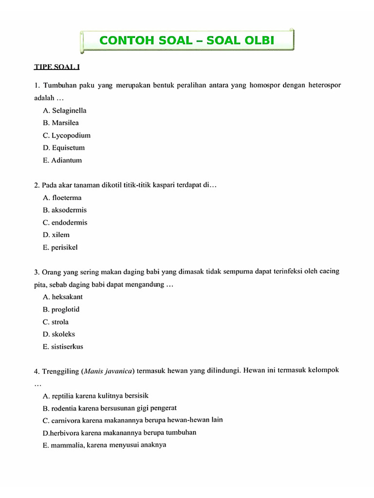Soal Bio | PDF