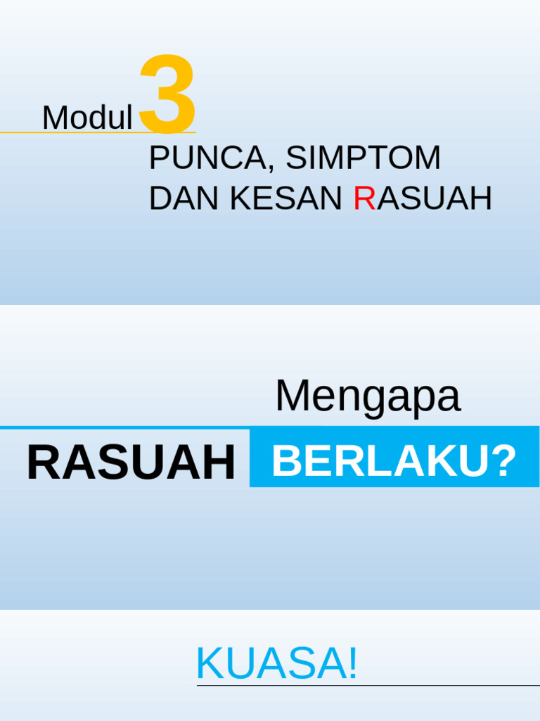 MODUL 3 - Punca, Simpton Dan Kesan Rasuah | PDF