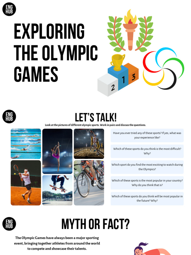 B1-B2 Exploring The Olympic Games SV | PDF | Olympic Games | Sports