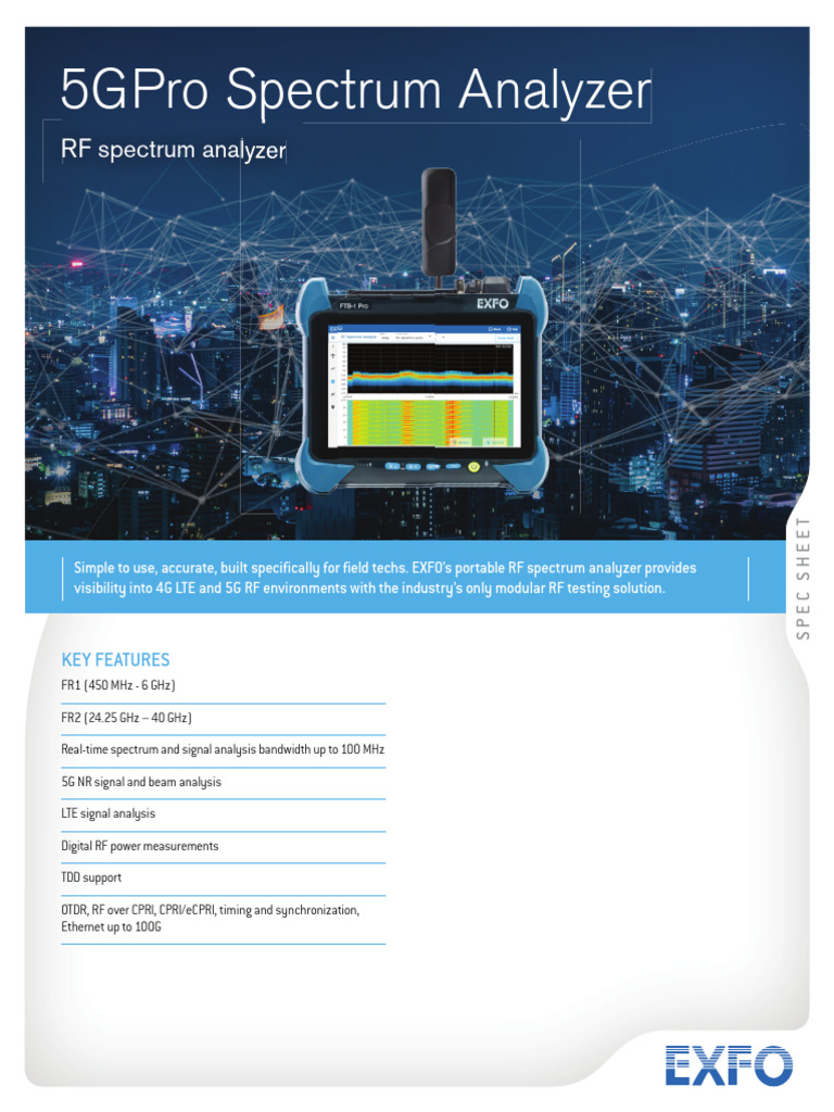 Exfo Spec-Sheet Rf-Spectrum-Analyzer v1 Lite en 2 | PDF | Duplex ...
