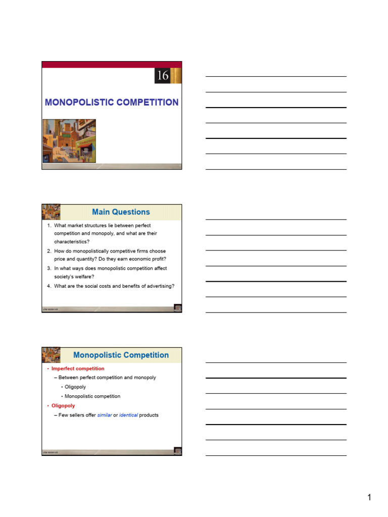 Chapter 16-Monopolistic Competition-Đã M Khóa | PDF | Monopoly | Profit ...