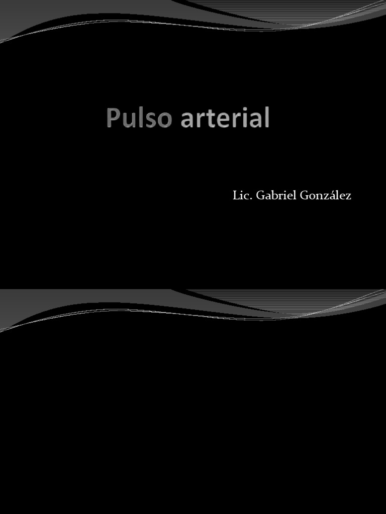 Pulso Arterial | PDF | Corazón | Órgano (anatomía)