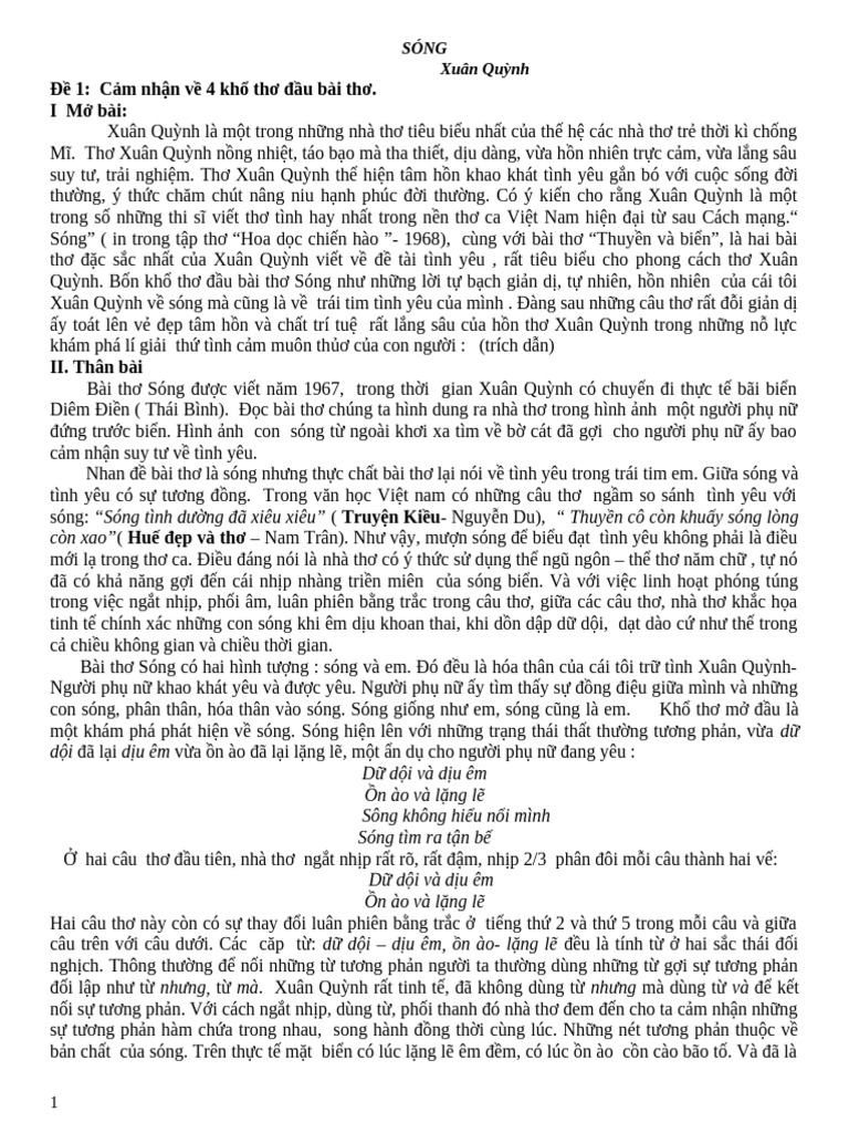 Song Xuan Qunh | PDF