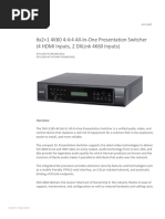 Biamp Data Sheet Tesiraforte x1600 Feb22 | PDF | Usb | Digital Signal ...