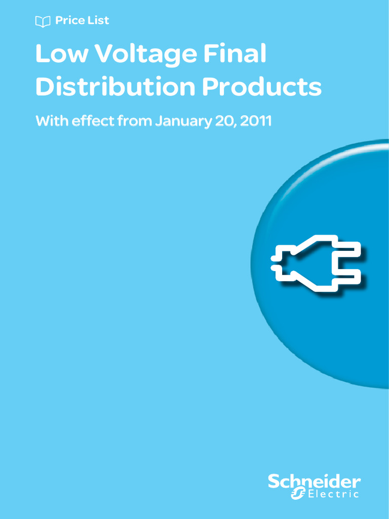 Electrical Distribution Price List | PDF | Power Engineering | Equipment
