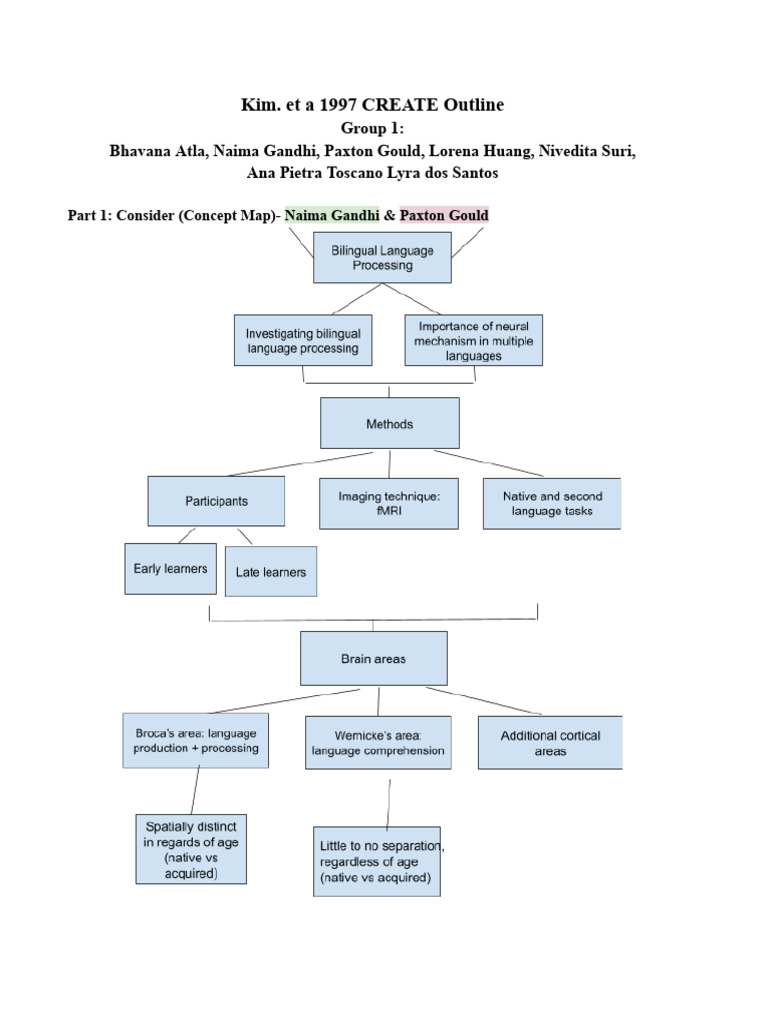 WEEK 1_Group 1_Kim. Et a 1997 CREATE Outline | PDF | Neuroimaging ...