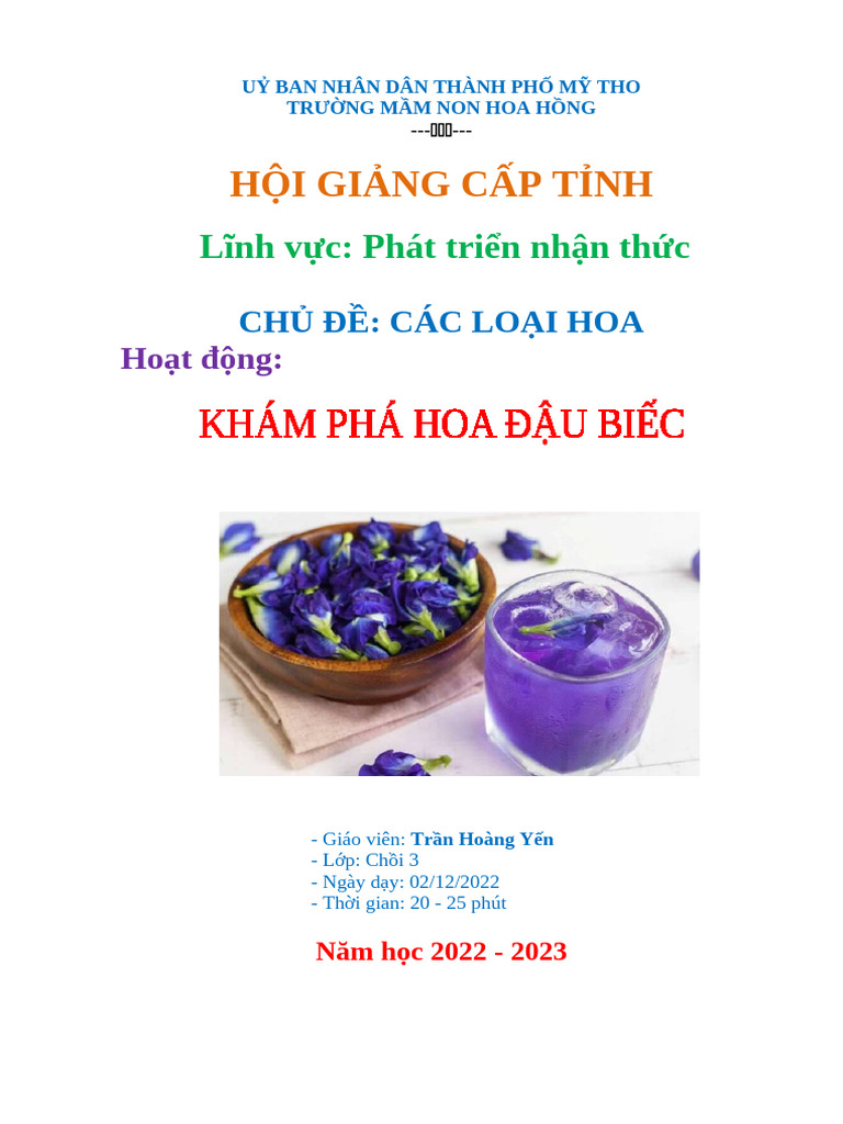Kham Pha Hoa Đau Biec - Choi - MN Hoa Hong | PDF