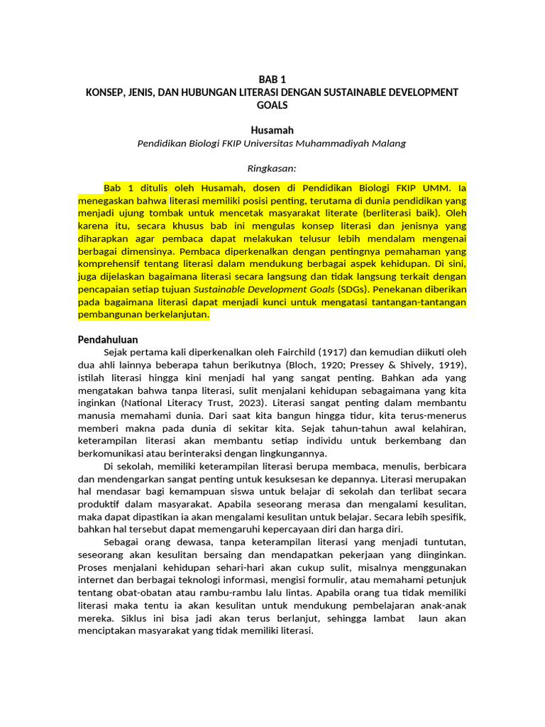 Contoh Template Chapter | PDF