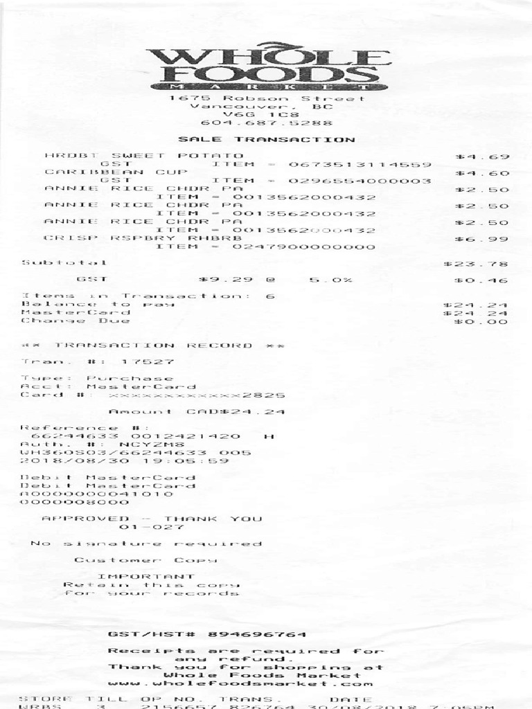 Invoice Reciept 19 | PDF | Cooking, Food & Wine